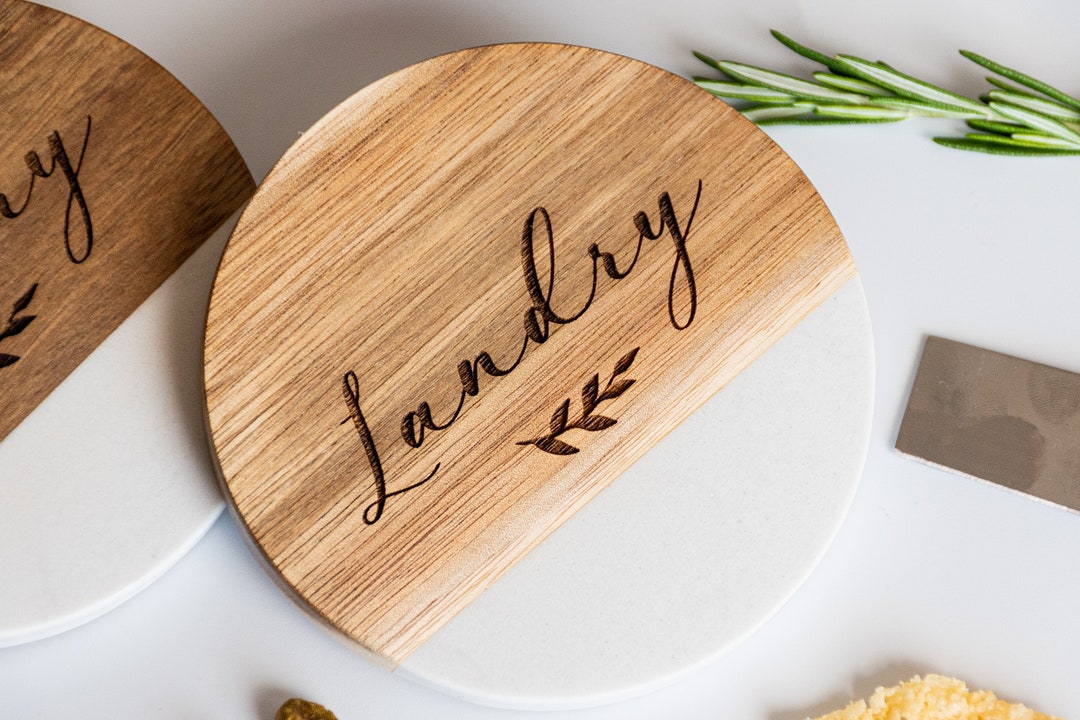 Marble Custom Coasters,personalized Wedding Coasters,wedding Gift for Couples,engraved Coasters ...