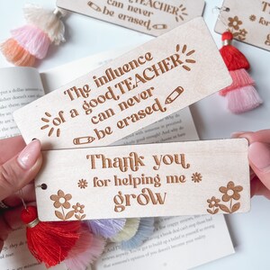 Teacher Appreciation Week Gift, Teacher Bookmark, Engraved Pencil ...