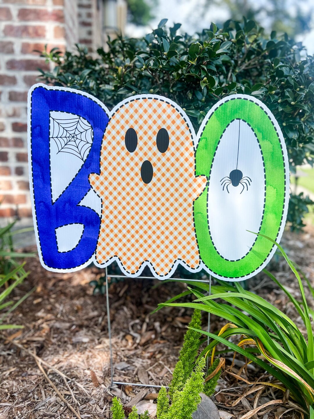 Custom Boo Yard Sign, Halloween Lawn Decoration, Spooky Outdoor Decor ...