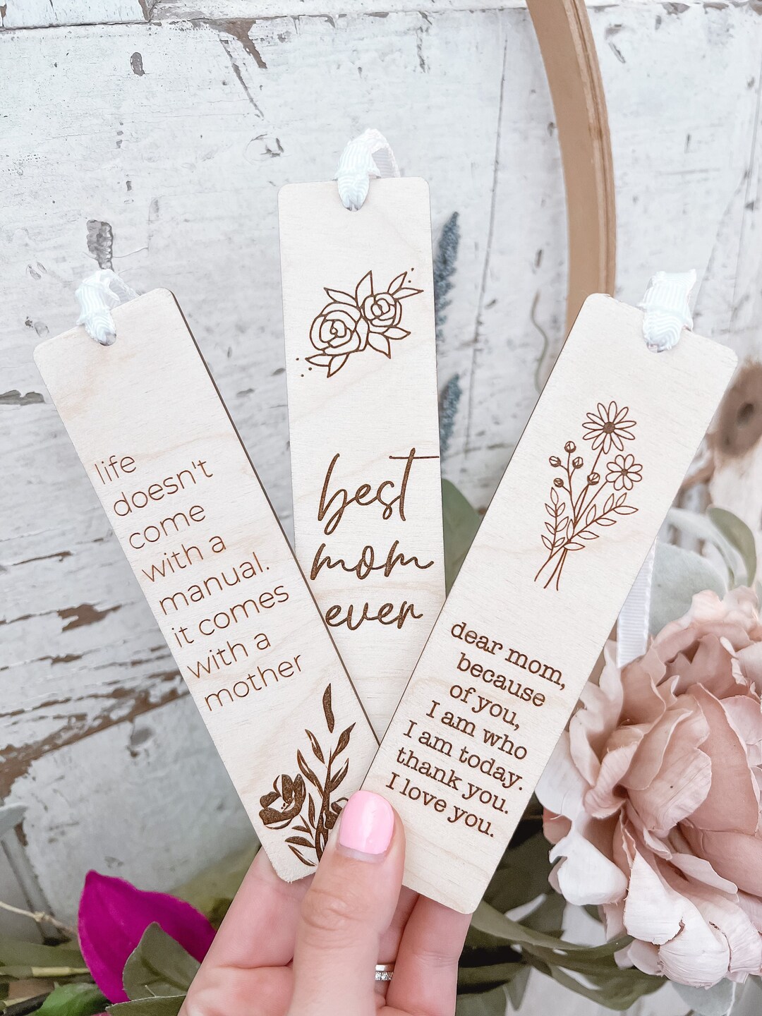 Personalized Mother's Day Bookmark, Mother's Day Gift, Mother's Day ...