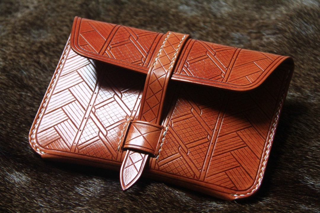 Latticework and Weave Pattern Belt Pouch Early Medieval - Etsy