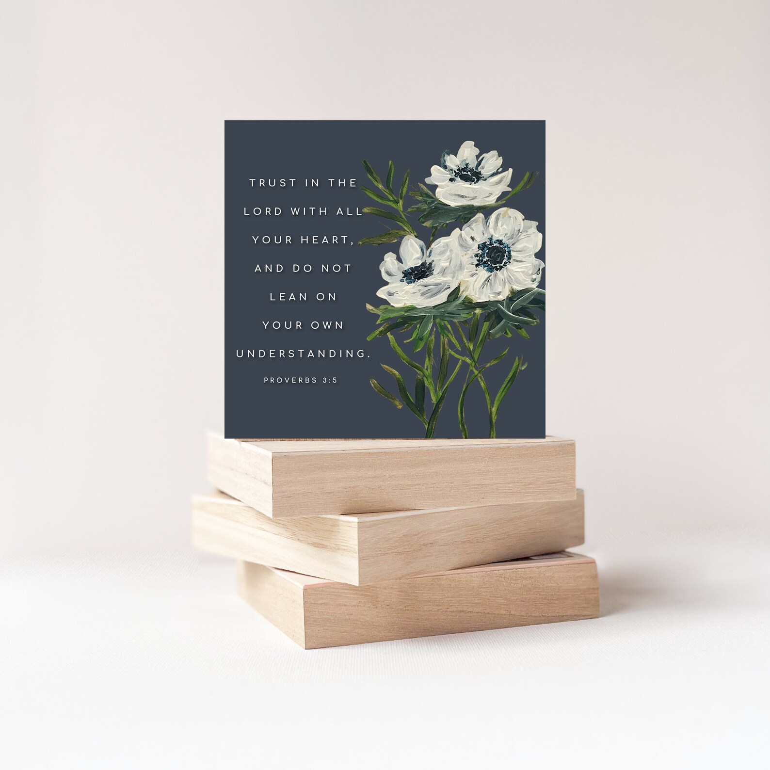 Truth Block- Proverbs 3:5 | Trust in the Lord | Scripture | Gift | Sign ...