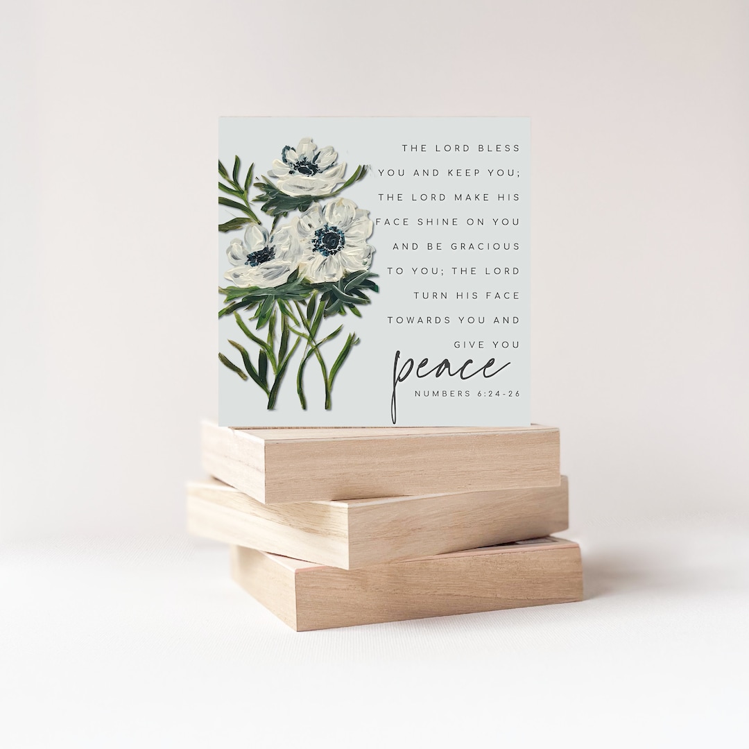 Truth Block Numbers Blessing Scripture Gift Sign Wood Bible Verse ...