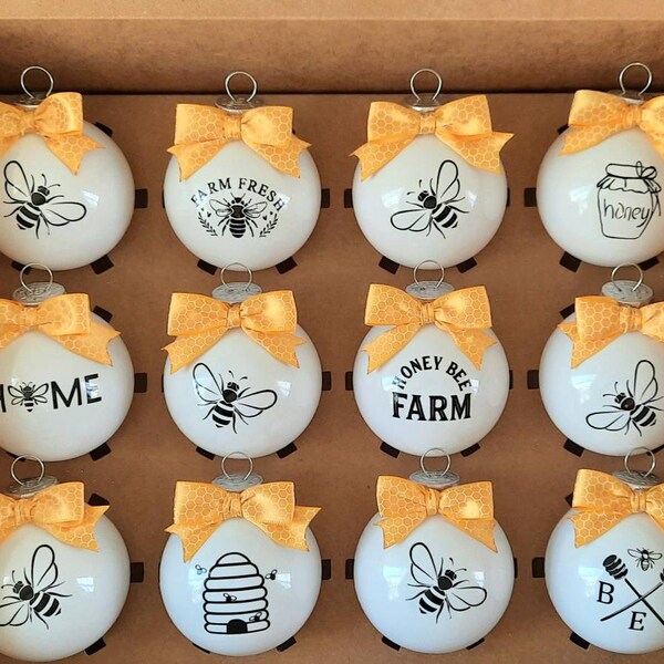 Honey Bee Ornaments - Etsy