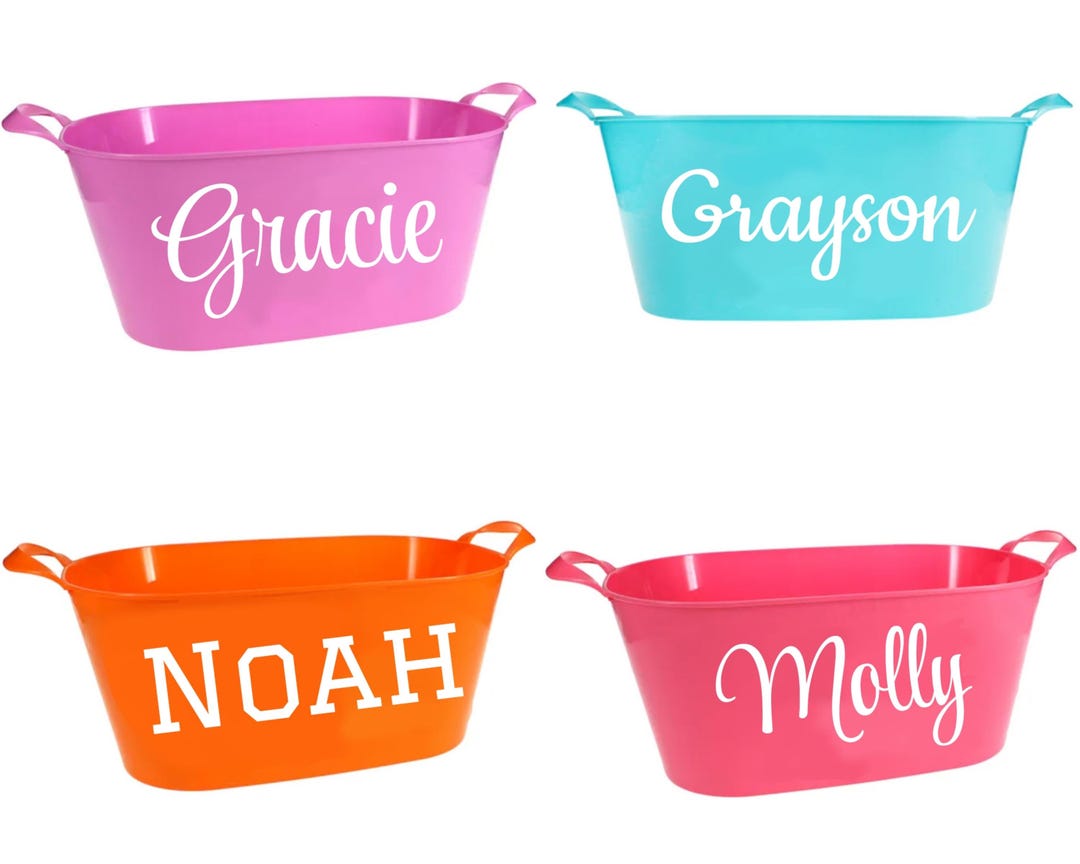Personalized Easter Buckets - Easter Basket - Gift Baskets - Easter ...