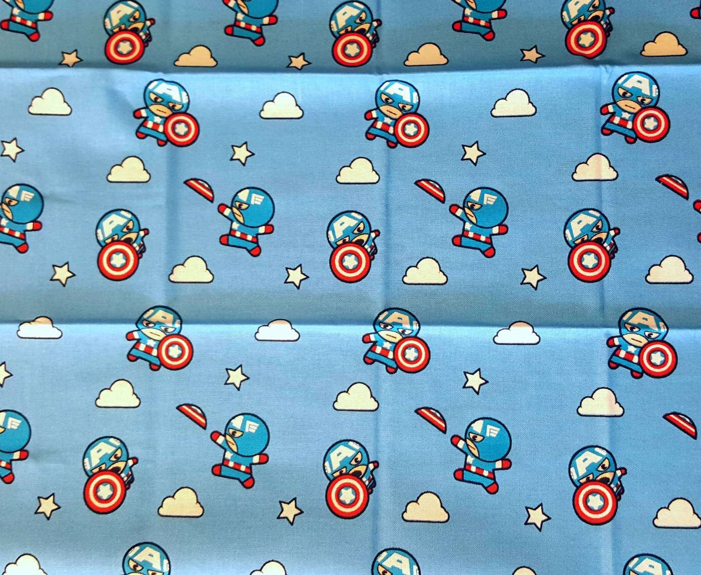 Craft Supplies & Tools Captain Marvel Thor Avengers Panel Fabric Spider ...