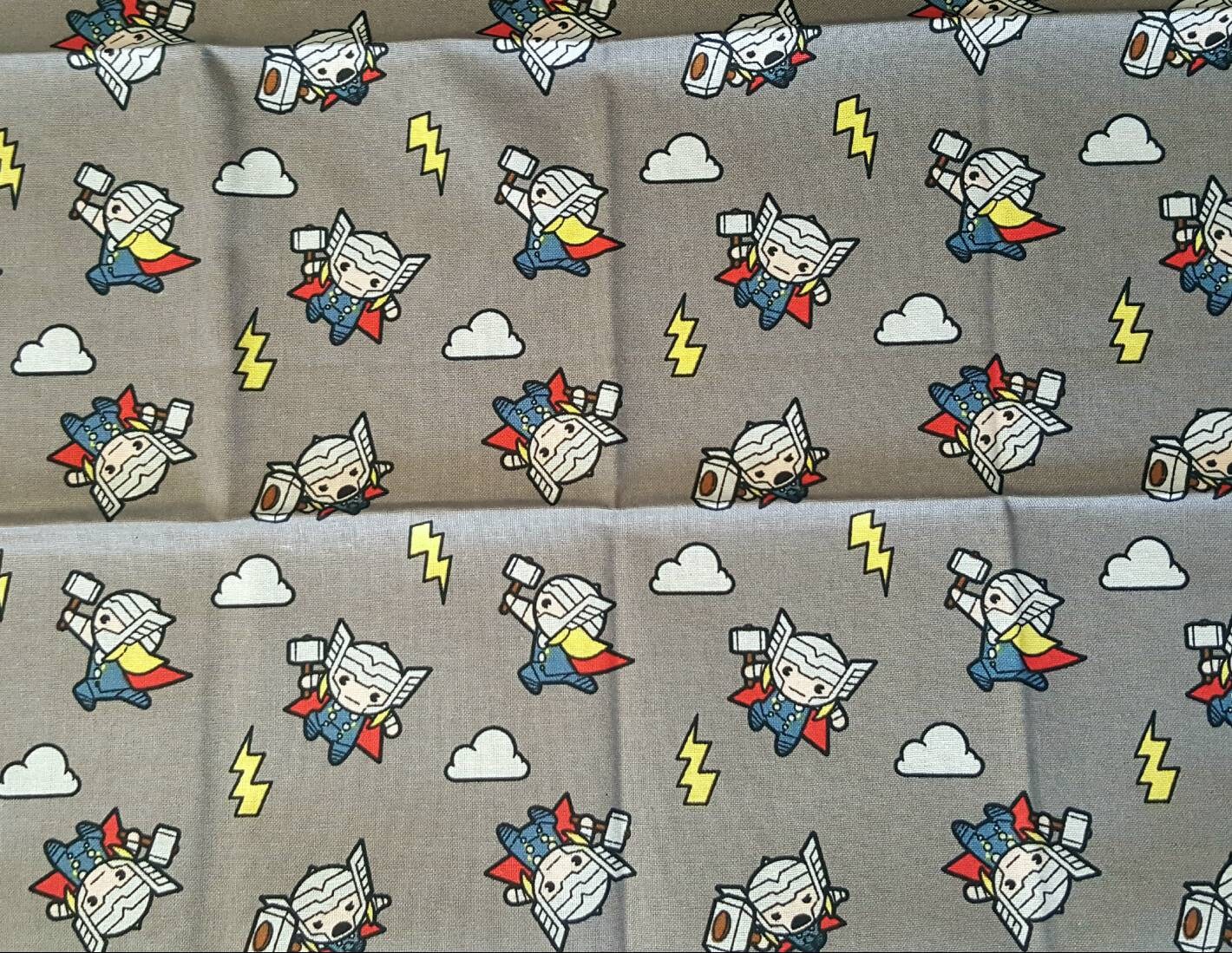 Craft Supplies & Tools Captain Marvel Thor Avengers Panel Fabric Spider ...