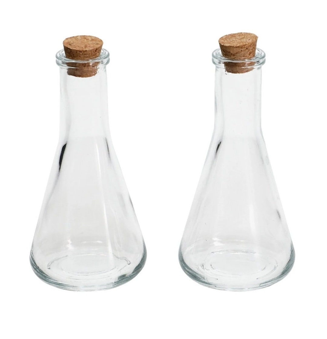 Glass Laboratory Flasks - Potions Bottles - DIY Potions Bottles - Empty ...