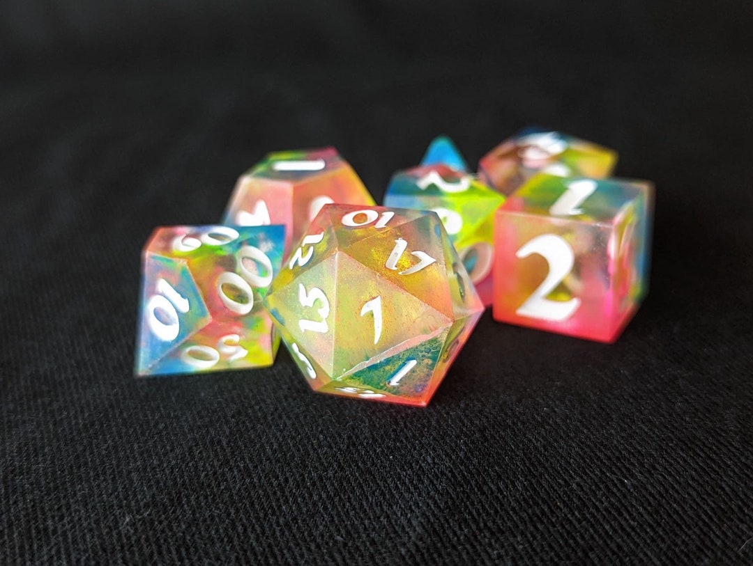 Prismatic Spray Dice Set - Etsy