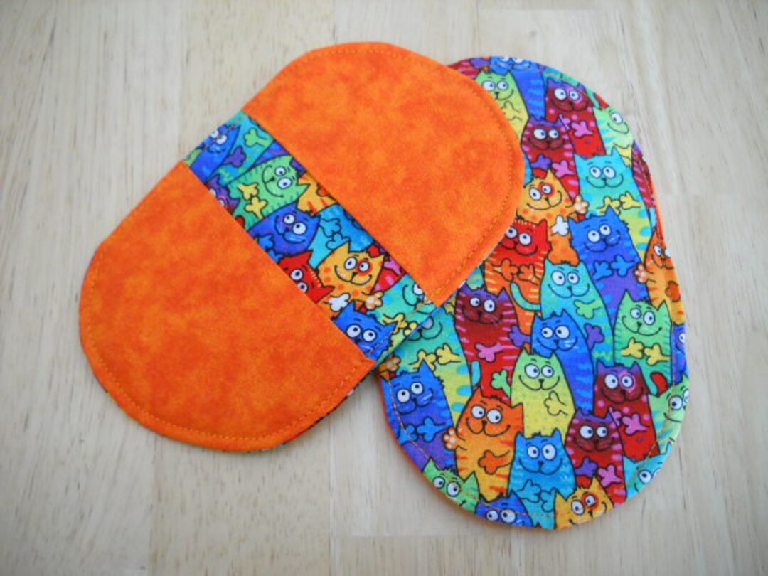 Mini Mitts//small Hotpad Set//bright Colored Mini Mitts//microwave ...