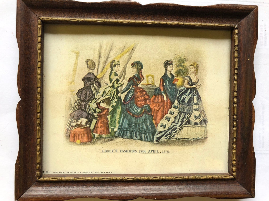 Godey's Fashion Prints Vintage Set of Two From Art Hub 1996 - Etsy