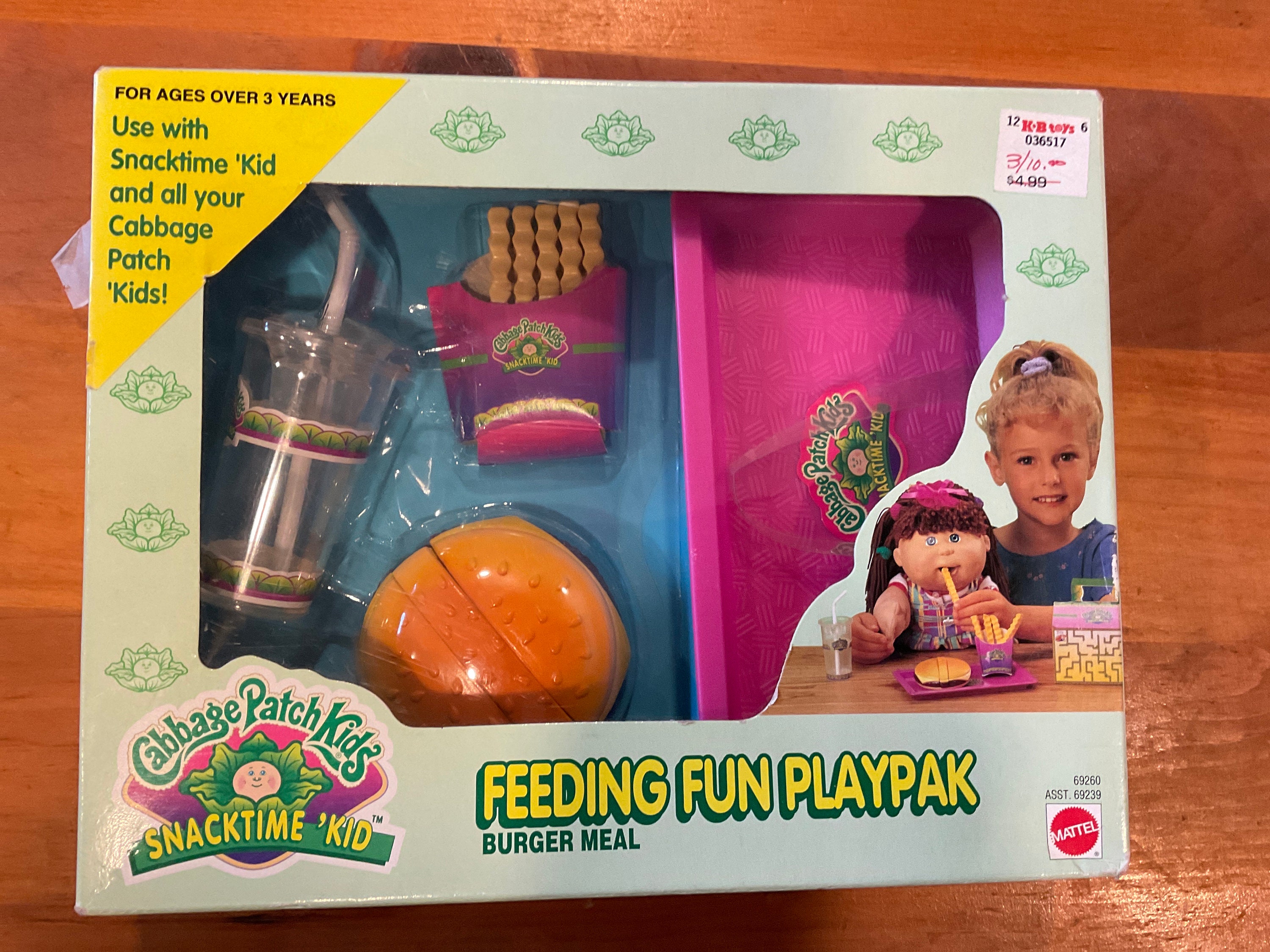 Vintage 1996 Cabbage Patch Kids Snacktime Kid Feeding Fun Playpak NIP Etsy Canada
