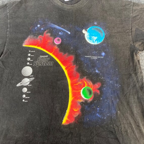 Vintage The Solar System Planet 90s Rare T shirt - Gem