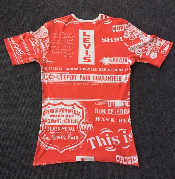Vintage Levis Full Print 70s T Shirt - Etsy Vintage Levis Full Print 70s T Shirt - Etsy