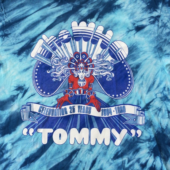 Vintage The Who 80s Tommy Tie Dye Original Rock T shi… - Gem