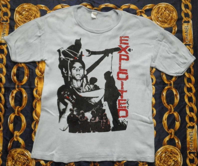 Vintage the Exploited 80s Tour Promo Original Rare T Shirt - Etsy