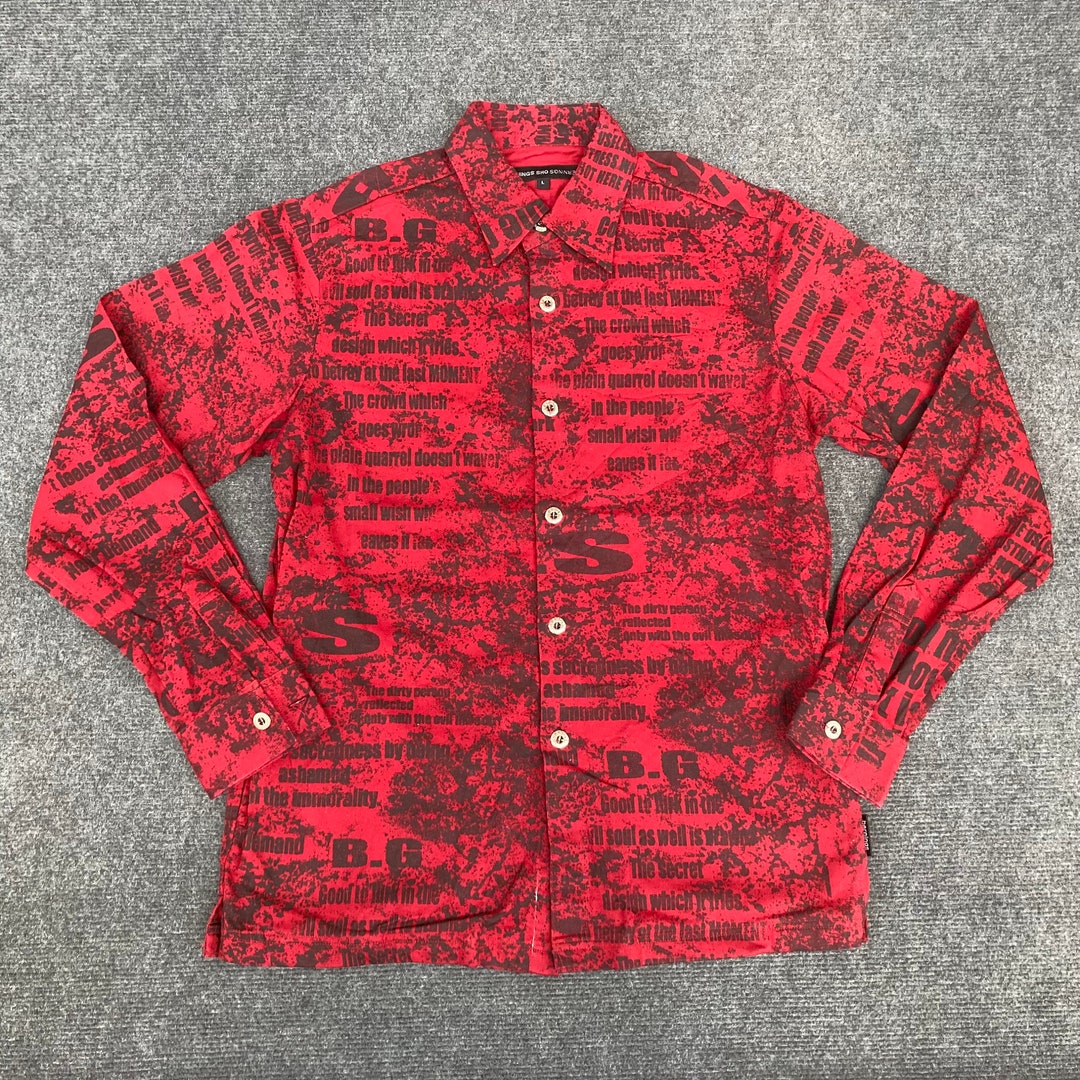 Authentic Berning Sho Japan Inspired Punk Red Style Sweater - Etsy