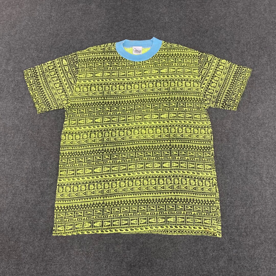 Vintage Oclan Zones 90s 80s Made in Usa Full Print T Shirt Rare - Etsy
