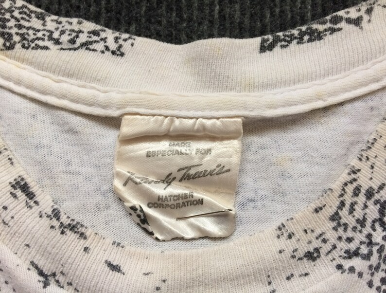 Vintage Randy Travis Tour Full Print Overprint Country Music XL Rare T ...