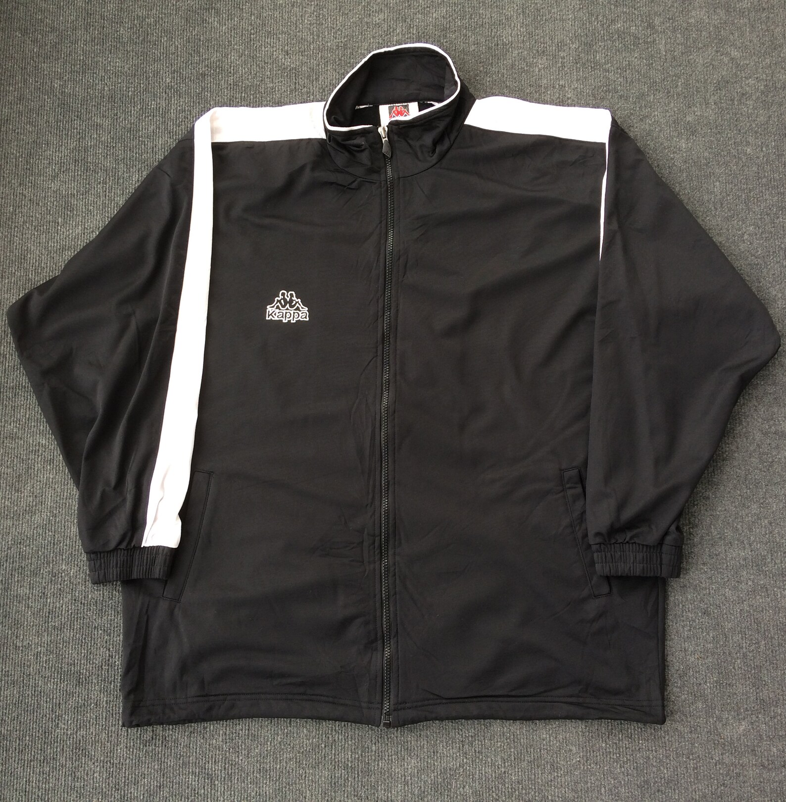 Vintage Kappa Zip up Big Logo Sweater Kappa Sweatshirt Hip Hop XL Rare ...