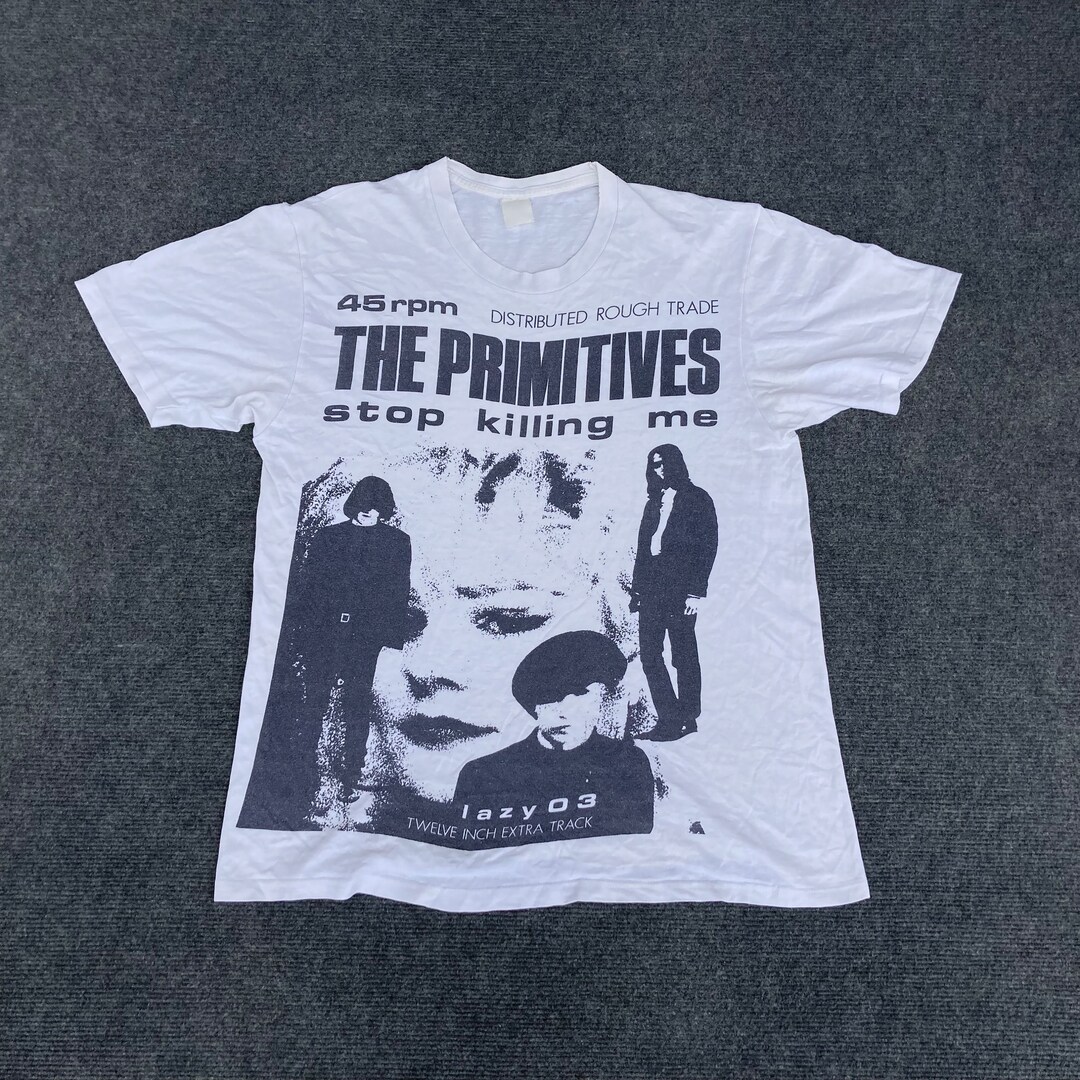 Vintage THE PRIMITIVES Stop Killing Me 80s Tour Promo Original T Shirt ...
