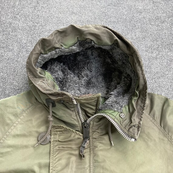Vintage Alpha Industries Green Army Coat Parka Long J… - Gem