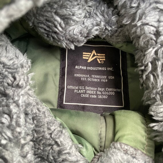 Vintage Alpha Industries Green Army Coat Parka Long J… - Gem