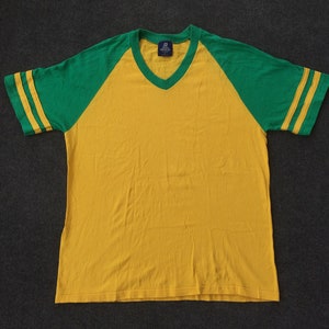 Vintage Plain Green Yellow Punk Mods Streetwear T Shirt - Etsy UK