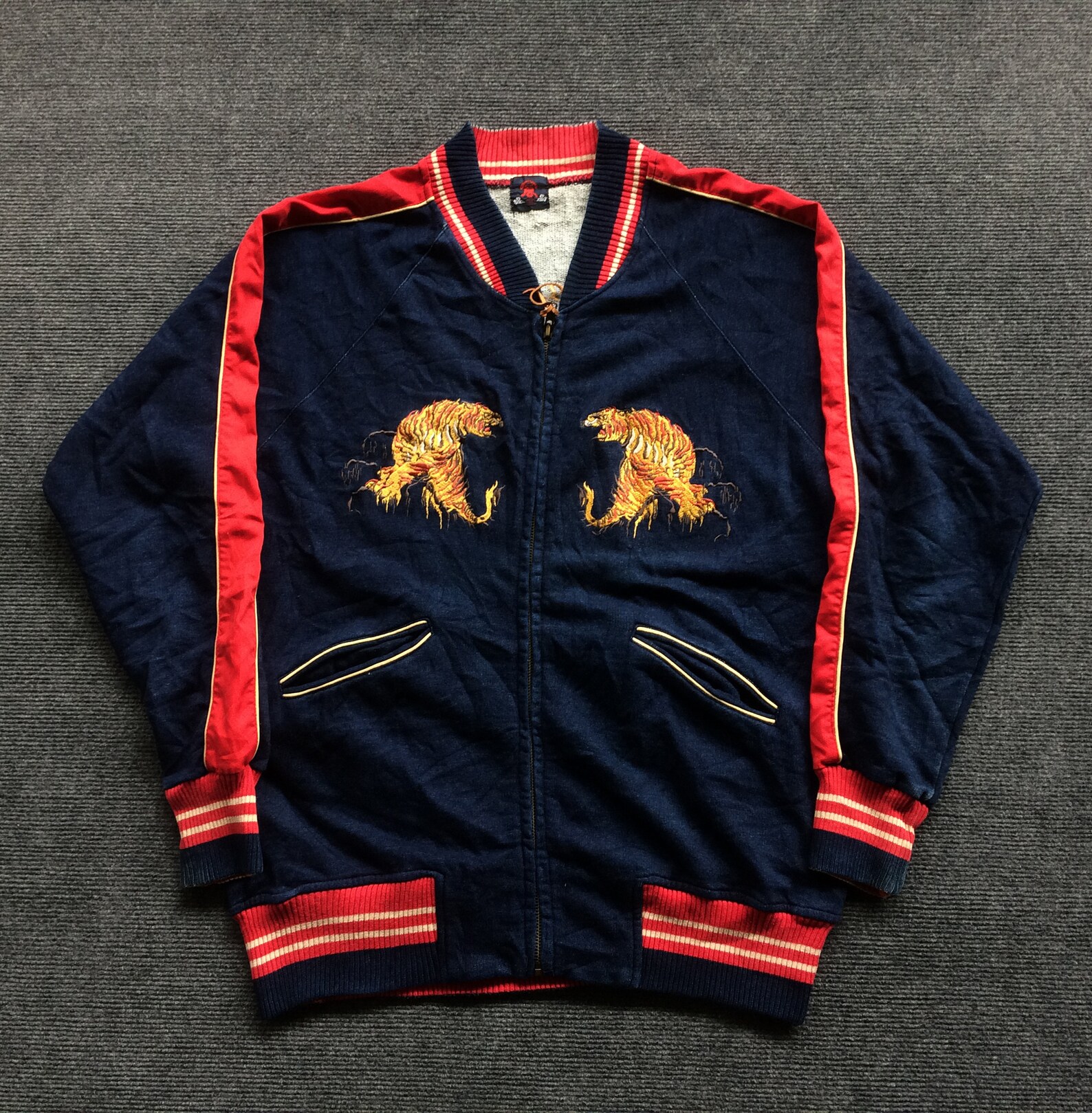 Vintage Japanese Army Sukajan Eternal Jacket Embroidered Souvenirs ...