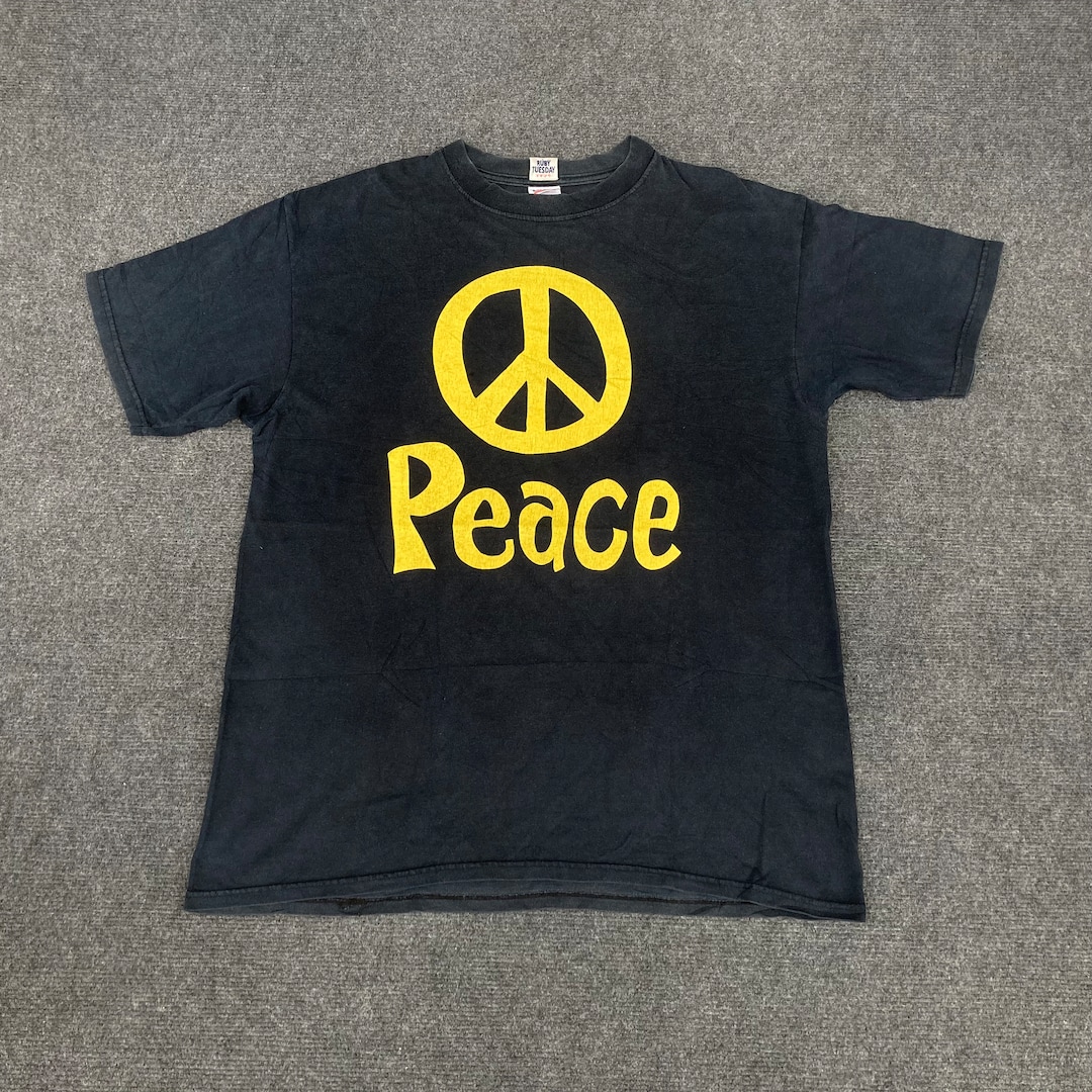 Vtg Peace Rock N Roll Punk T Shirt - Etsy