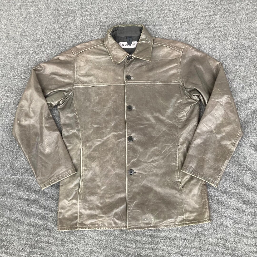 Vtg Rupert Japanese Brand Leather Jacket - Etsy