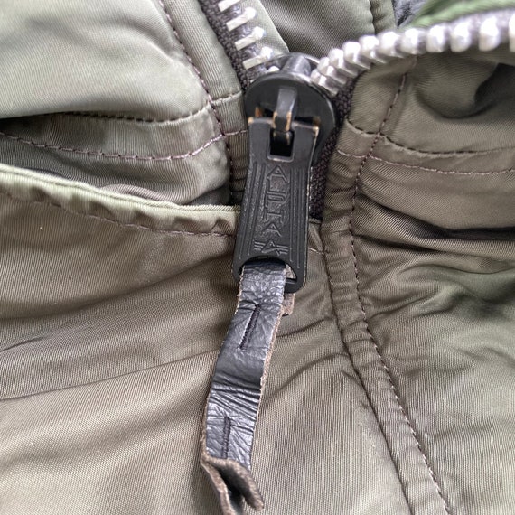 Vintage Alpha Industries Green Army Coat Parka Long J… - Gem