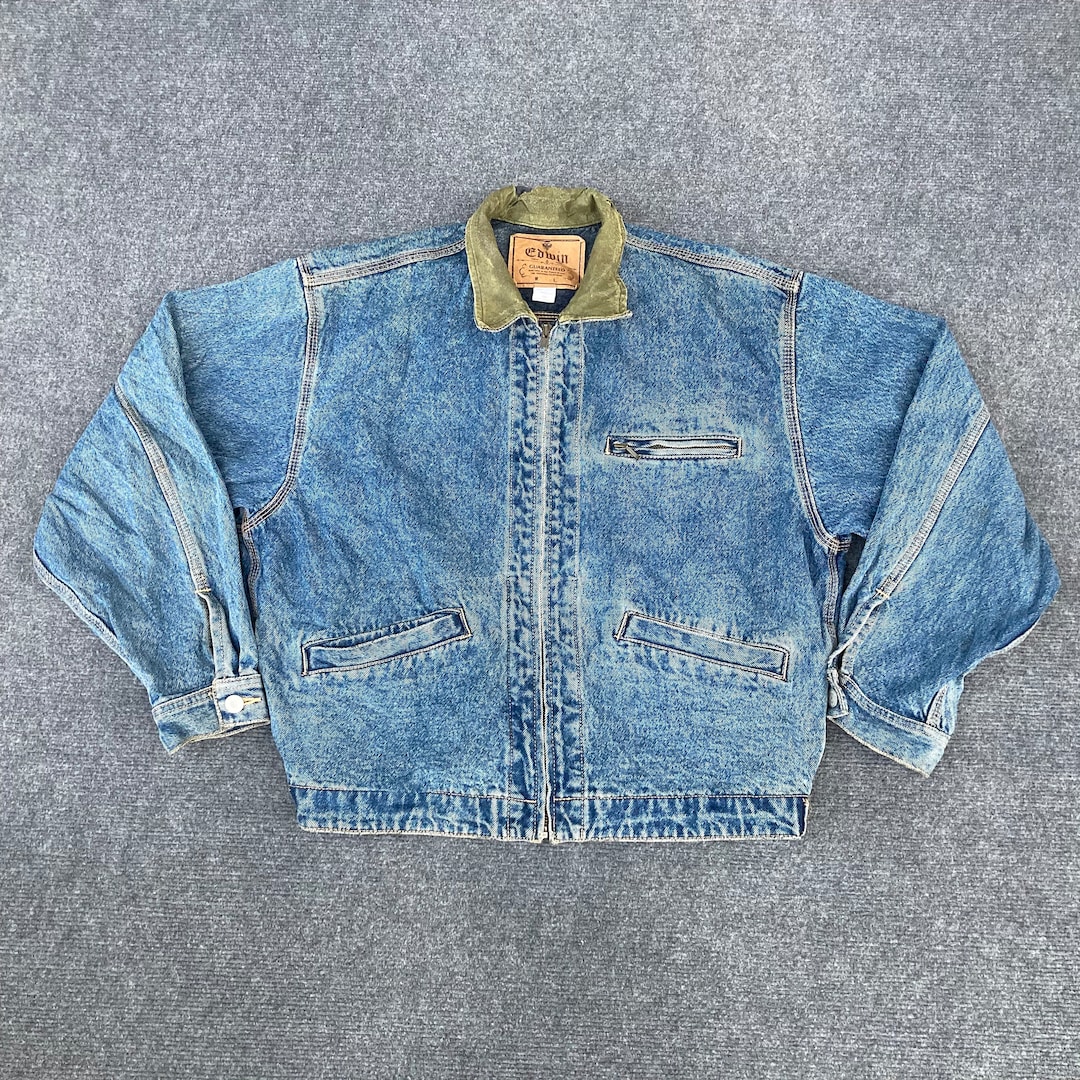 Vintage Edwin Distressed 90s Jeans Jacket - Etsy