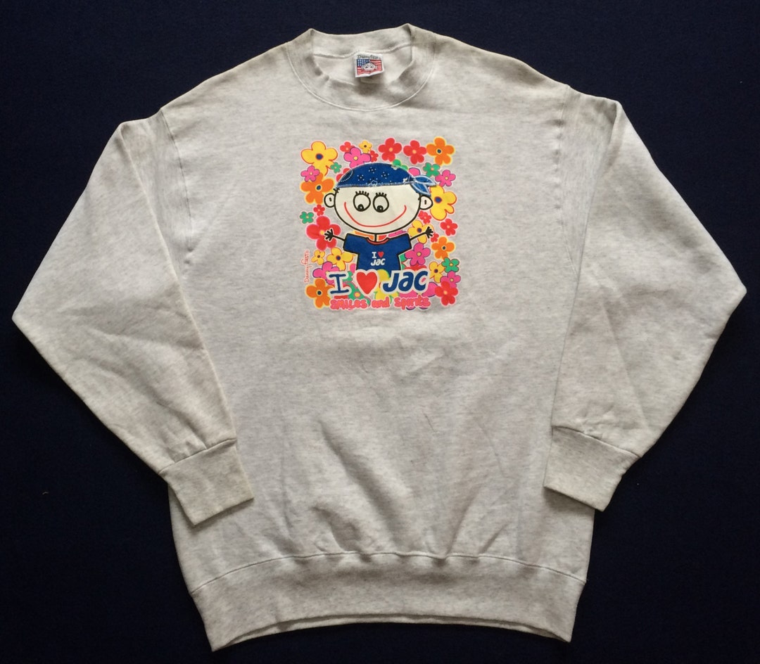 Vintage Danny First USA Me encanta Jac Hawaiian aloha Sweater sudadera ...