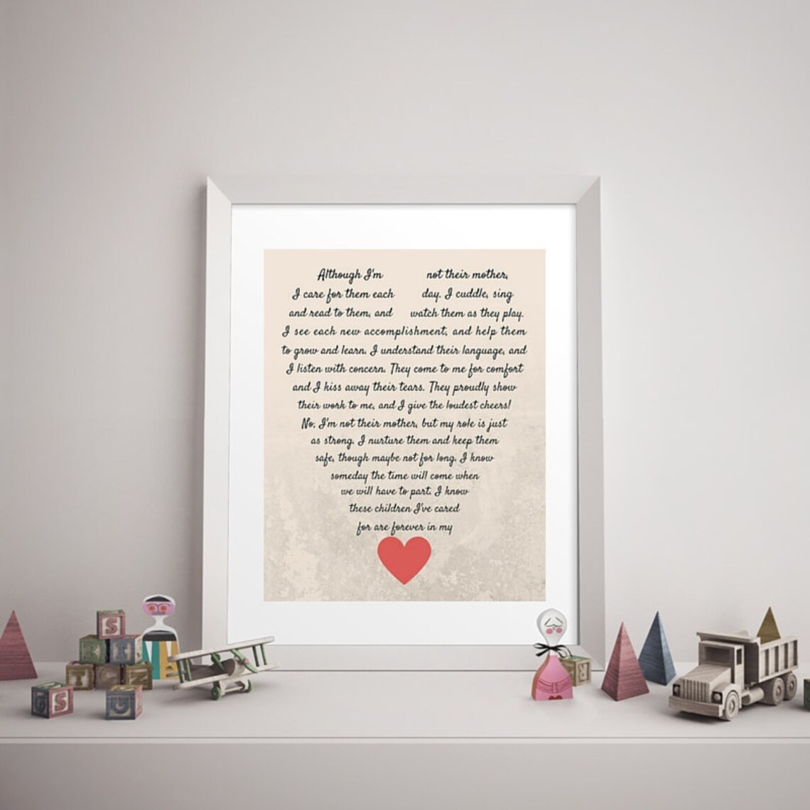 CAREGIVER/DAYCARE POEM Print Daycare Provider Gift - Etsy
