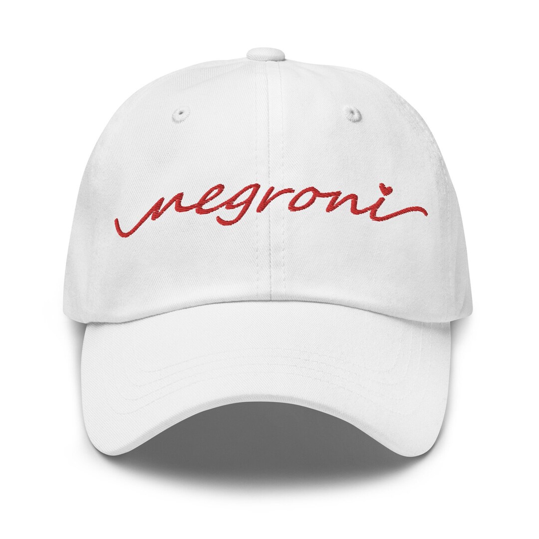 Negroni Dad Hat With Embroidery - Negroni Hat - Negroni Cap - Cute ...