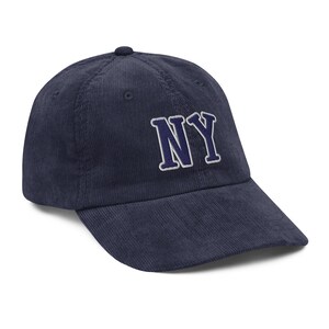 NY Vintage Corduroy Cap - New York Cap - New York Hat - NY Corduroy Hat ...