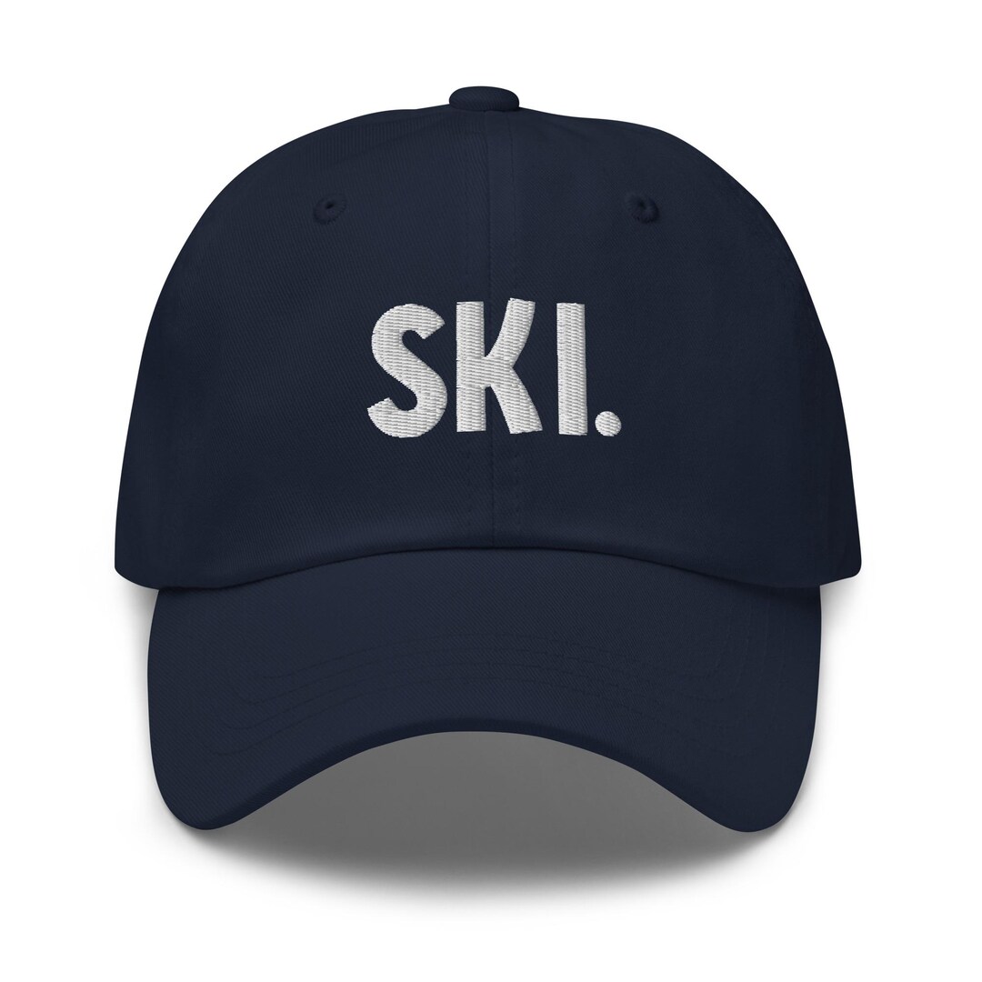 Ski. Dad Hat With Embroidery - Ski Dad Hat - Ski Hat - Ski Cap - Cute ...