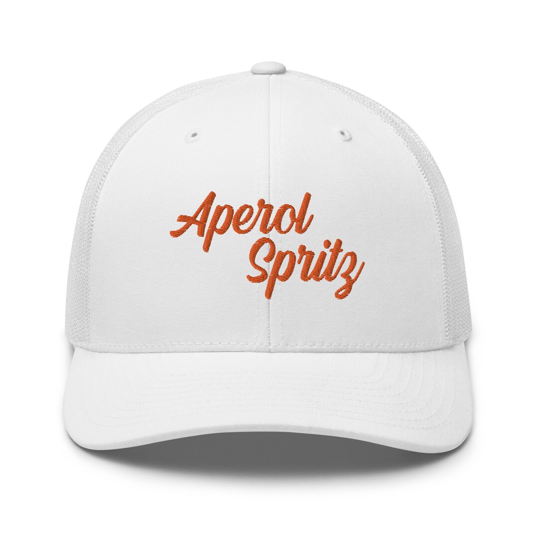 Aperol Spritz Trucker Cap With Embroidery - Spritz Hat - Spritz Cap ...