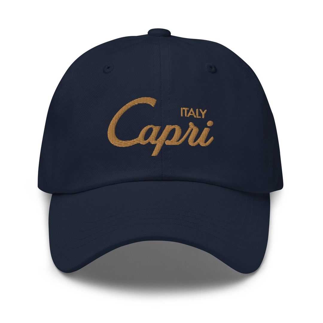 Capri Italy Dad Hat With Embroidery - Capri Hat - Italy Hat - Capri ...