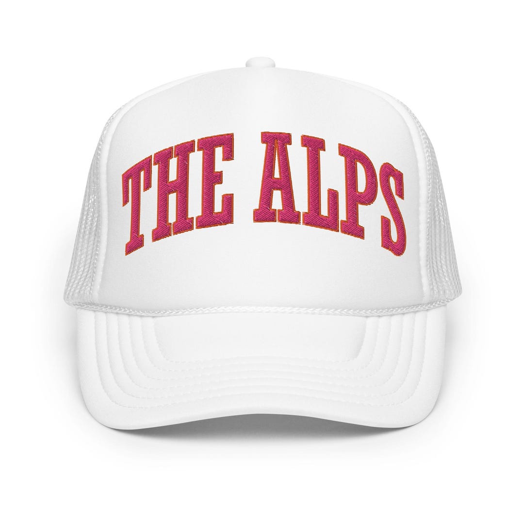 The Alps Foam Trucker Hat With Embroidery - the Alps Trucker - Winter ...