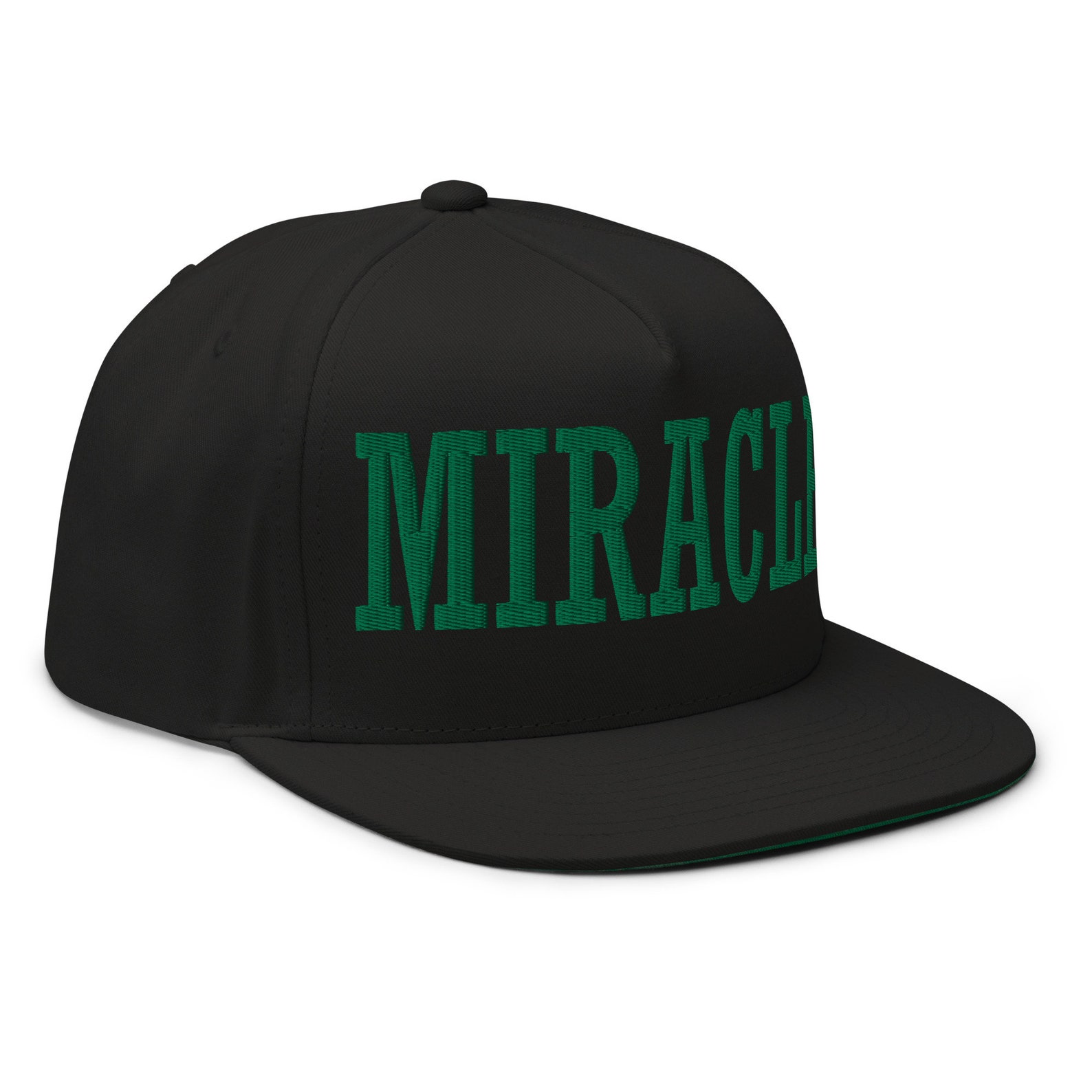 Miracle - Flat Bill Cap With Embroidery - Miracle Embroidery Cap ...