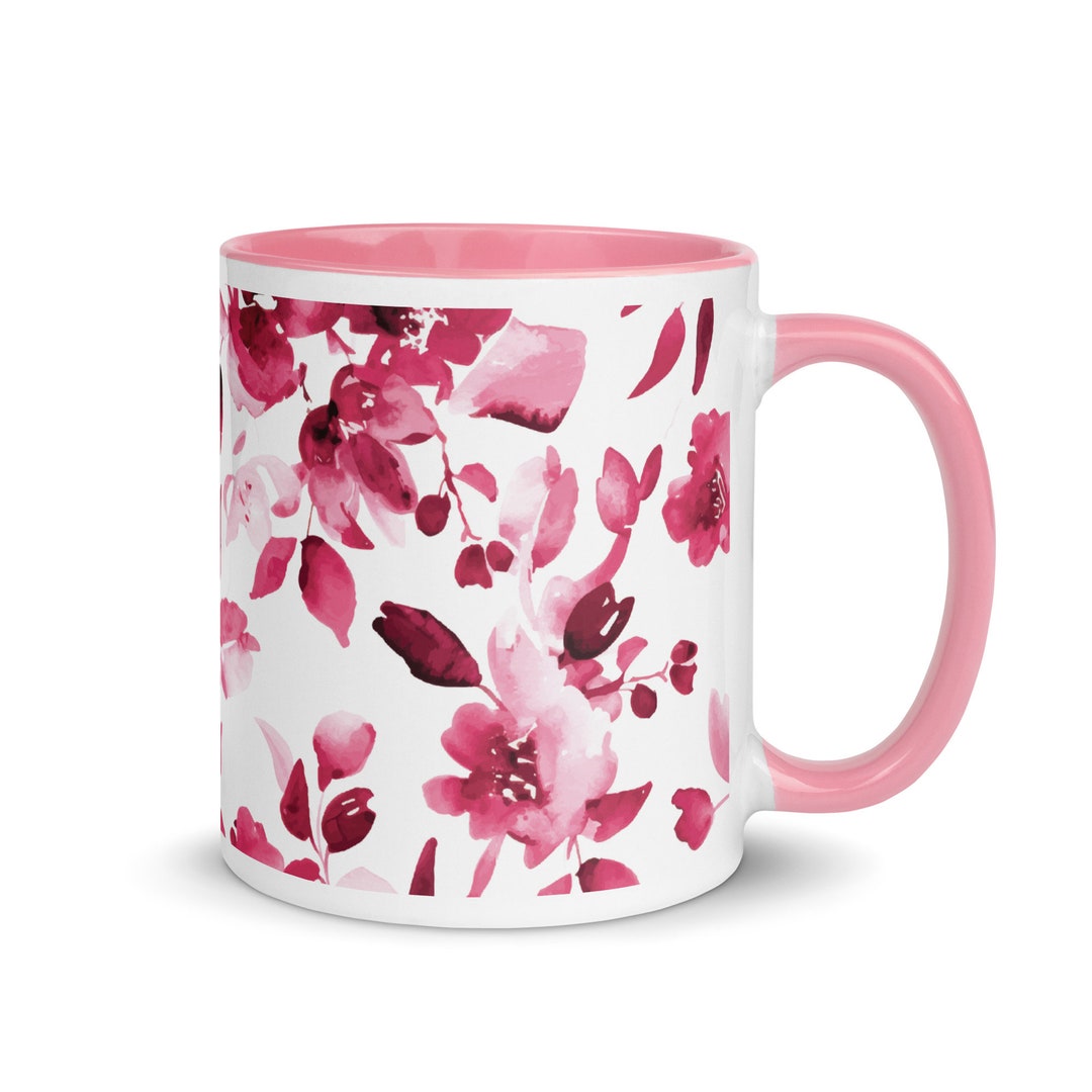 Pink Blush - Mug With Pink Blush Color Inside - Etsy