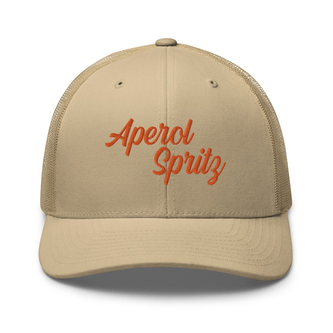 Aperol Spritz Trucker Cap With Embroidery - Etsy