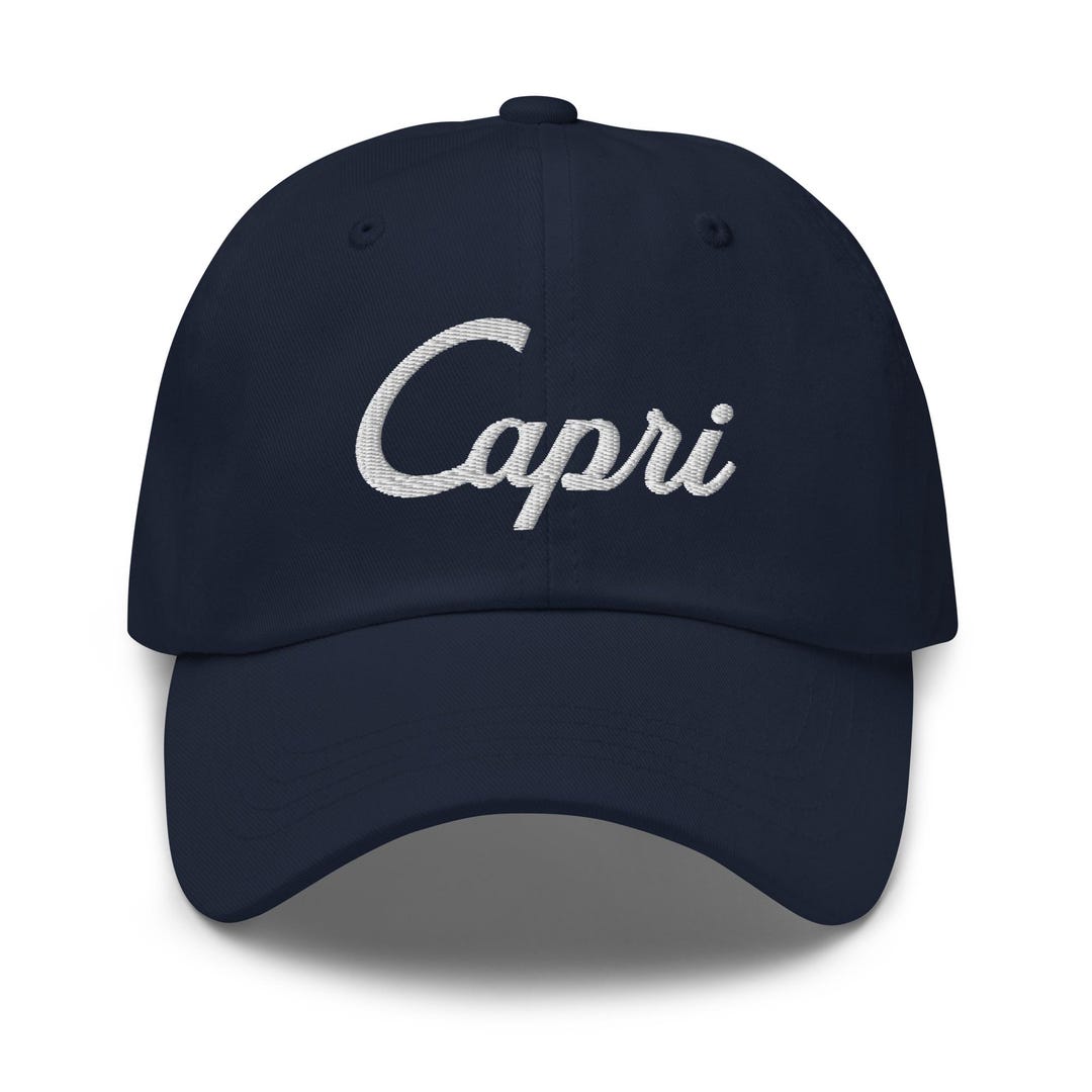 Capri - Dad Hat With Embroidery - Capri Hat - Italy Hat - Capri Italy ...