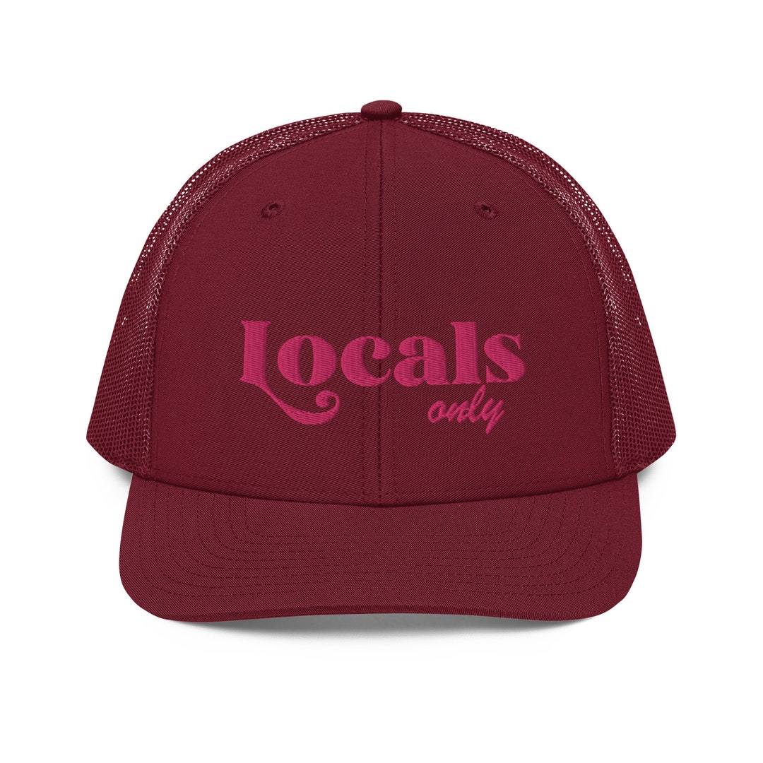 Locals Only 6 Panel Trucker Cap With Embroidery Locals Trucker Hat ...