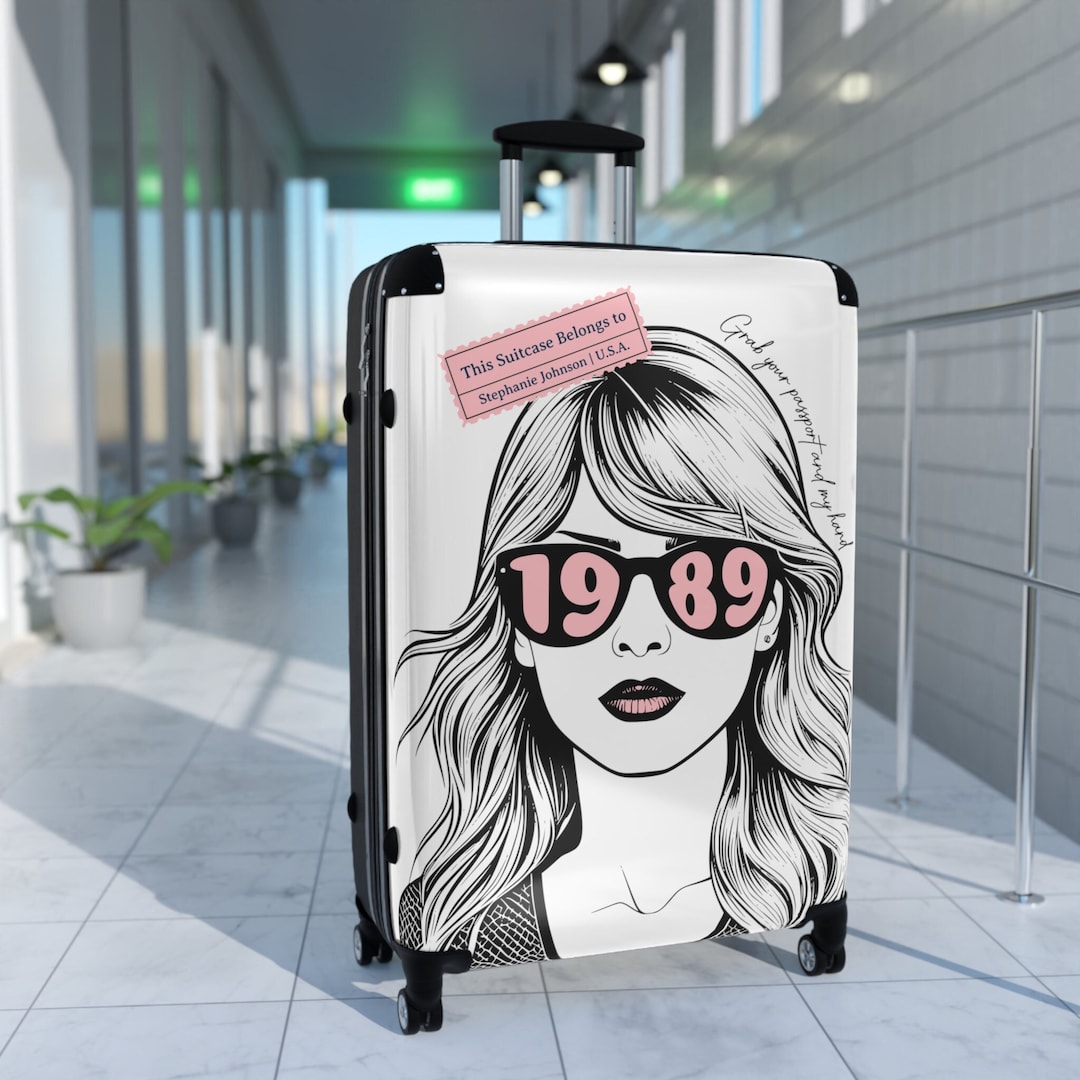 Custom Swiftie Suitcase, Personalized Taylor Swiftie Luggage, Swifty ...