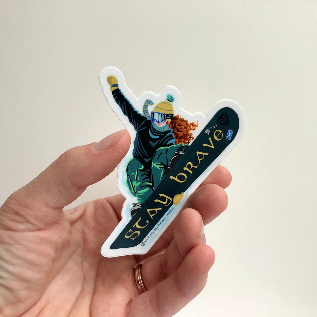 Disney Snowboardinsticker Brave Gift Merida Sticker - Etsy