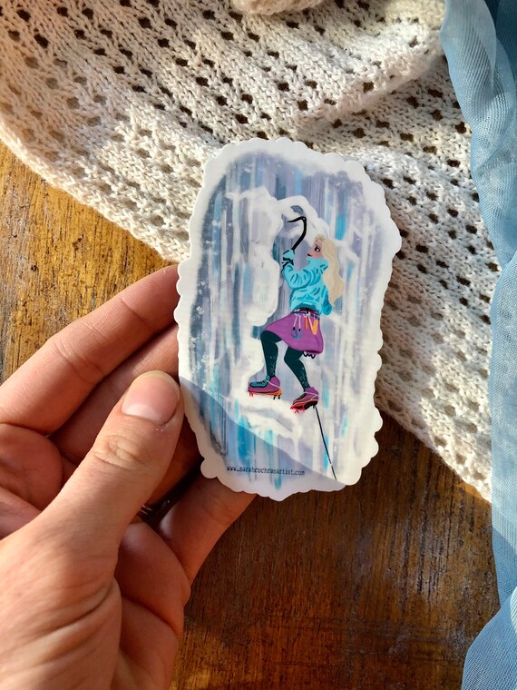 Elsa Frozen Disney Princess Sticker Ice Climbing Sticker - Etsy