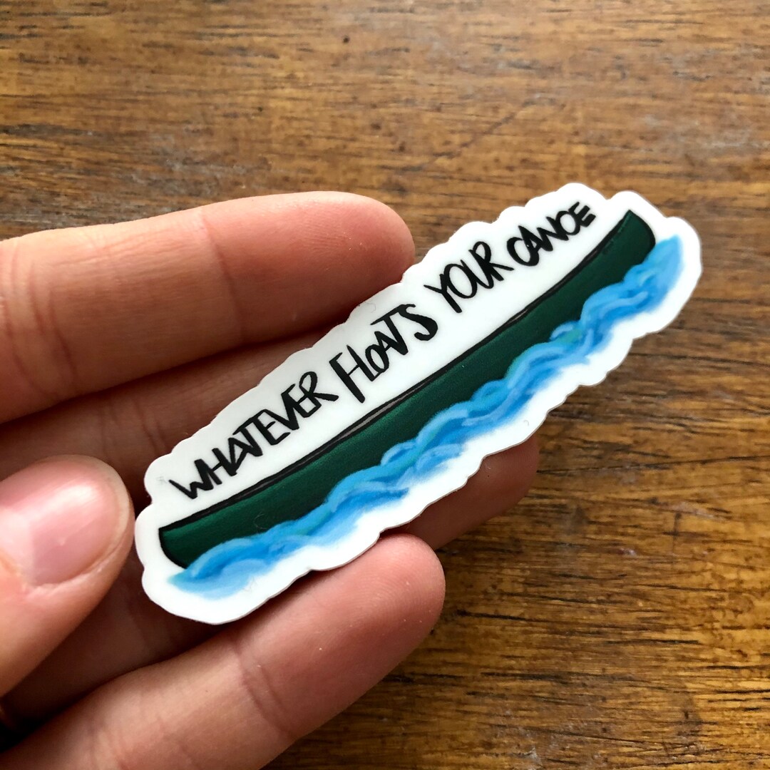 Canoe Sticker Alaska Sticker Canoe Sticker Alaska Decal Adventure ...